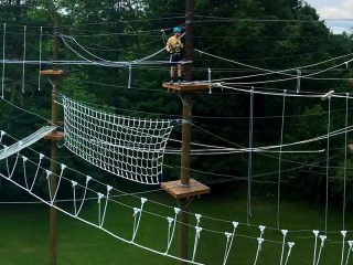 Outdoor High Ropes Challenge Course | The Clark Sports Center